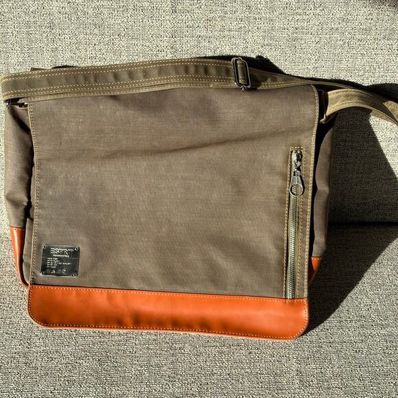 Esprit | Bags | Vintage Esprit Messenger Bag Satchel Crossbody Military ...